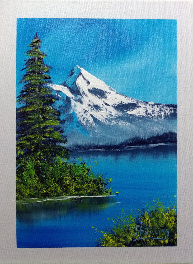 Meetup - My First Bob Ross Landscape - Painting Bug Studio
